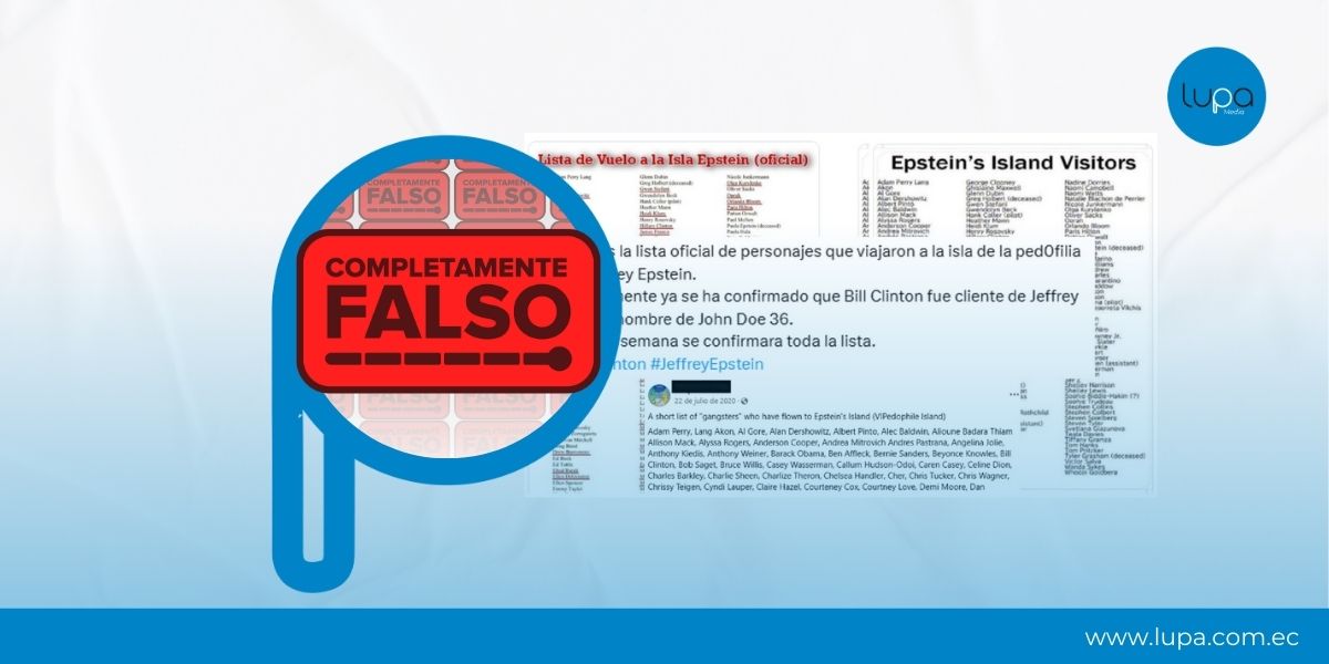 ¿Una lista de invitados de Jeffrey Epstein?